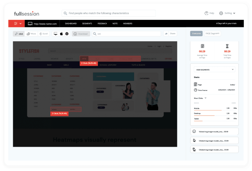 Click Tracking 101: The Whats, Whys, and Hows : FullSession